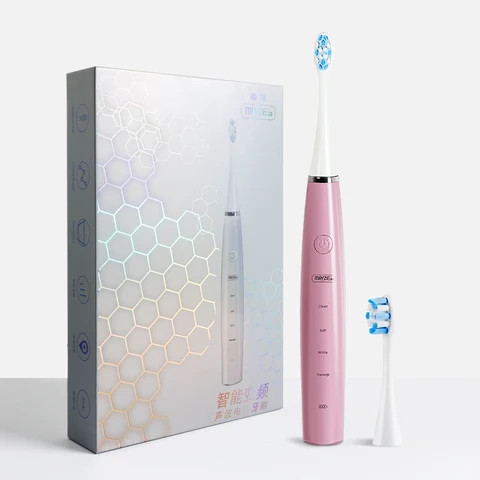 Buy Mz201806-8 Replaceable Brush Head Waterproof Sonic Vibration ...