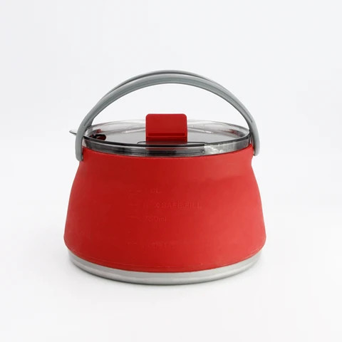 Buy New Arrival 1000ml Travel Foldable Silicone Kettle Outdoor Portable ...