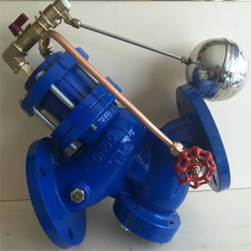Buy Nodular Cast Iron Flange Float Ball Valve Piston Type Float Ball ...