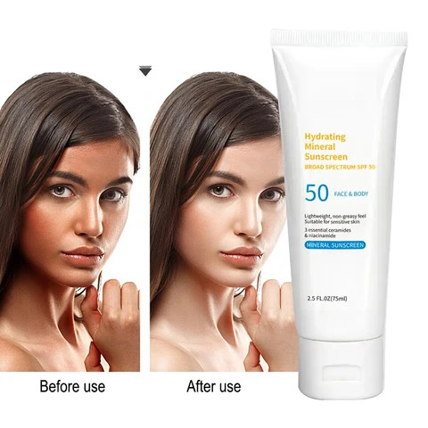 Buy Oem Natural Face Whitening Moisturizing Spf50+ Sun Screen Cream ...