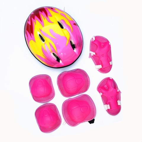 Buy Protect 7pcs/set Kids Children Scooter Sport Protector Set Helmet ...
