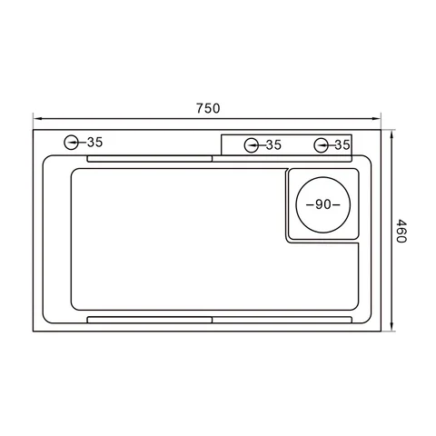 Buy Rectangular 304 Bowl Undermount Stainless Steel Apron Farmhouse ...