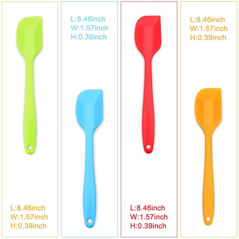 Buy Silicone Spatula Set High Heat-resistant Non-stick Rubber Spatulas ...