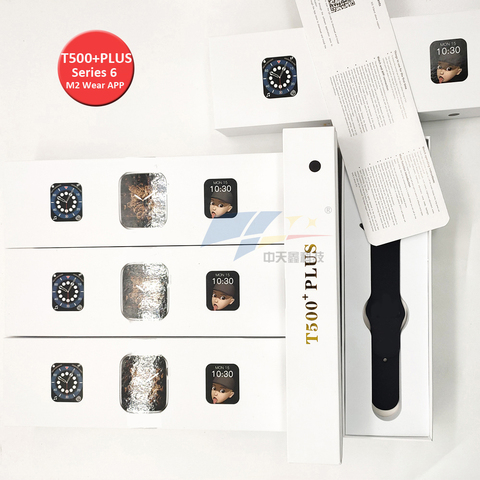 Buy T500+plus Smartwatch Series 6 Watch Bt Phone Call And Answer T500 ...