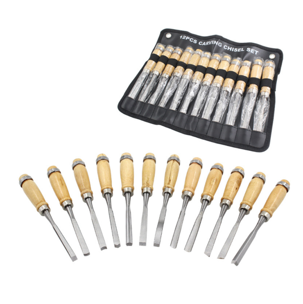 Buy Wood Carving Hand Chisel Set Woodworking Professional Guages Tools ...