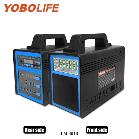 Buy Yobolife Lm-3618 12v Solar Home System Bluetooth Mp3 Emergency Portable Solar Charging ...