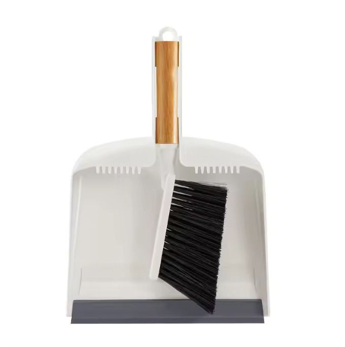 Buy Dustpan And Brush Set With Bamboo Handle Small Broom And Dustpan ...