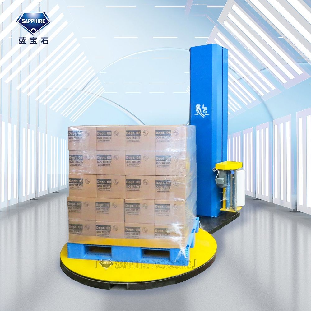 Buy Tp1650f-zx Automatic Stretch Film Pallet Wrapping Machine from Shandong Magpie Packaging ...