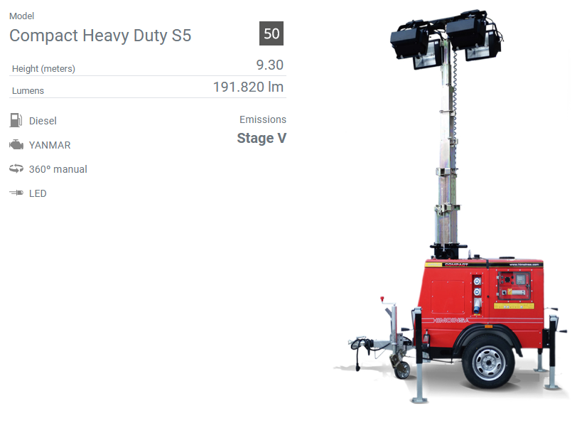 Buy Compact Heavy Duty S5 Lighting Tower 50 Hz Led from Hangzhou ...