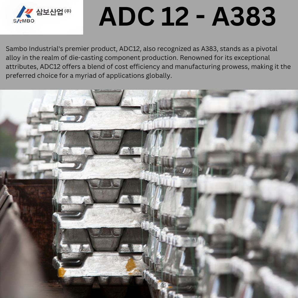 Buy Adc12 Aluminum A383 Ingot from Sambo Industrial co. ltd, South ...