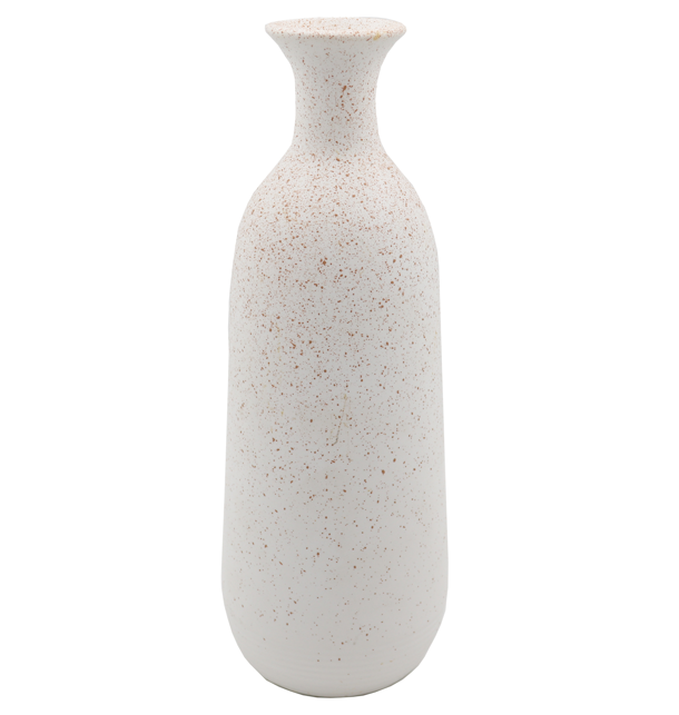 Buy Simple Flower Vase, Matte Frosted Ceramic Cylindrical Vase, Gift ...