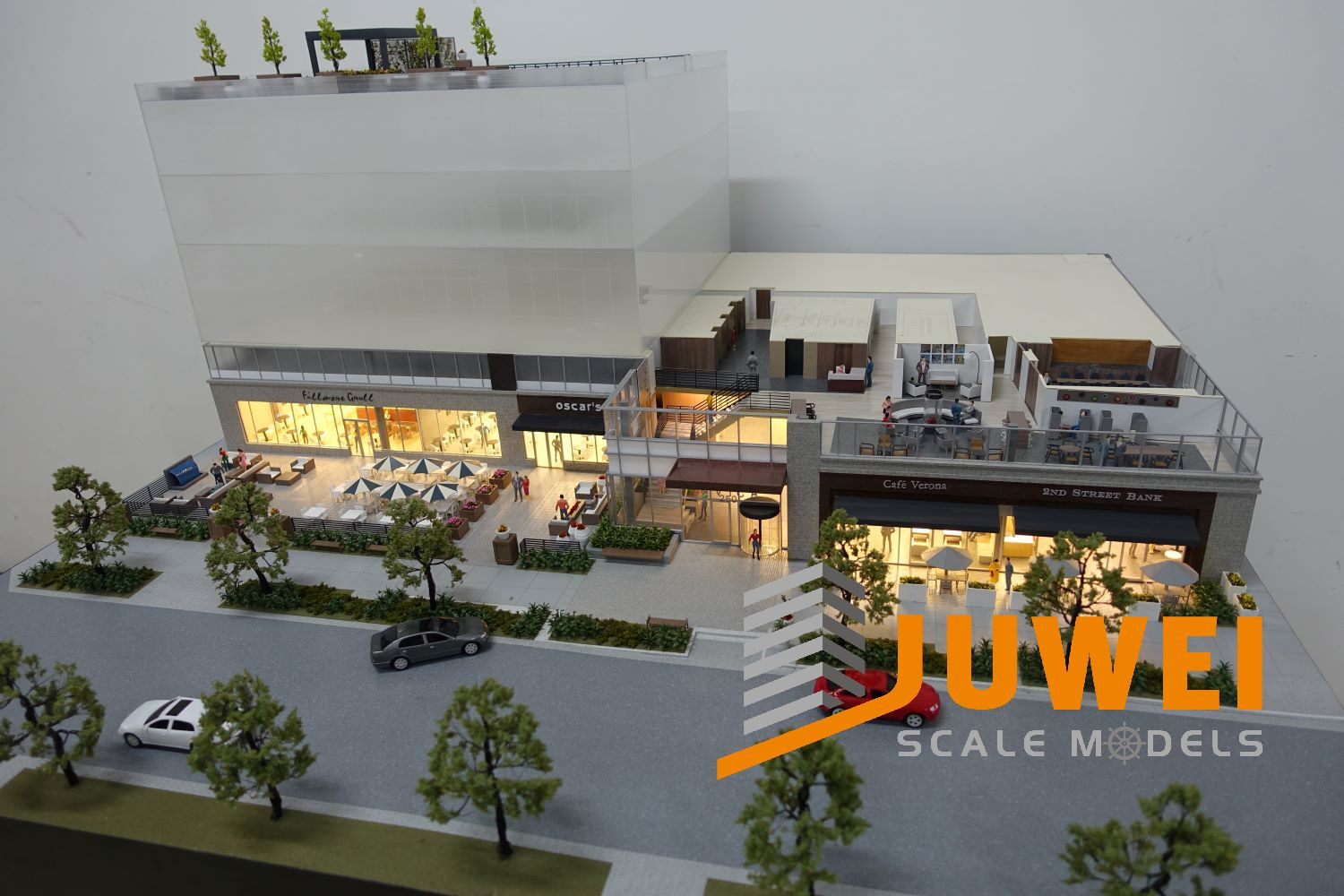 Buy Plastic Scale Building Model For Commercial Center Design from ...