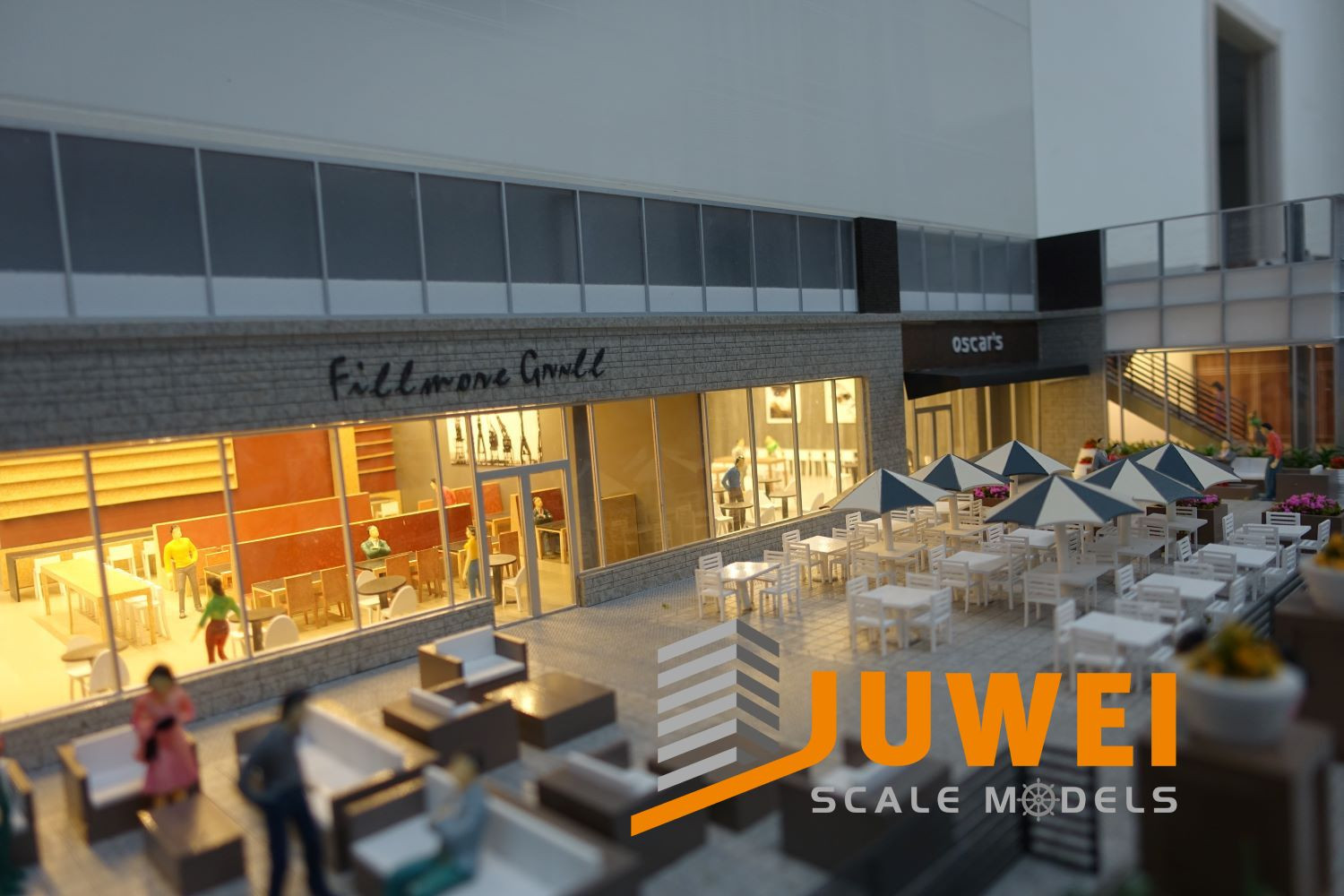 Buy Plastic Scale Building Model For Commercial Center Design from ...