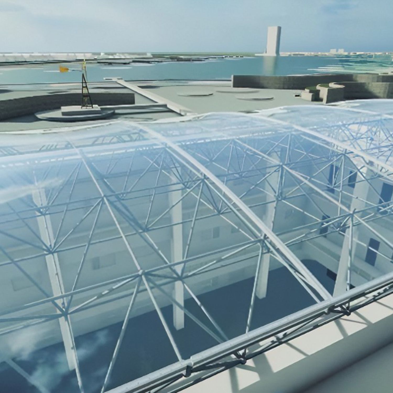 Buy Factory Direct Space Frame Daylight Roof Dome Building Dome Glass ...