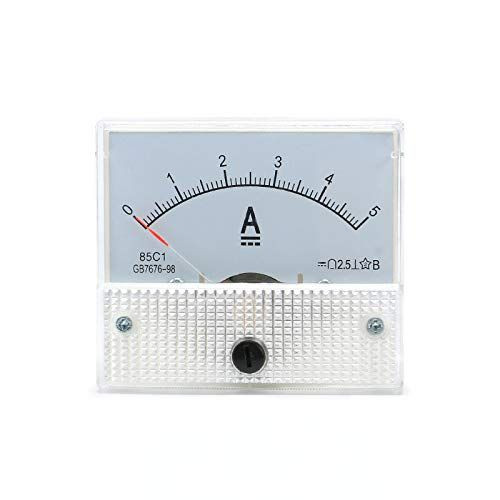 Buy Dc Pointer Ammeter Analog Current Voltmeter Measuring Panel 65 * 56mm 0-5a Ammeter Analog ...