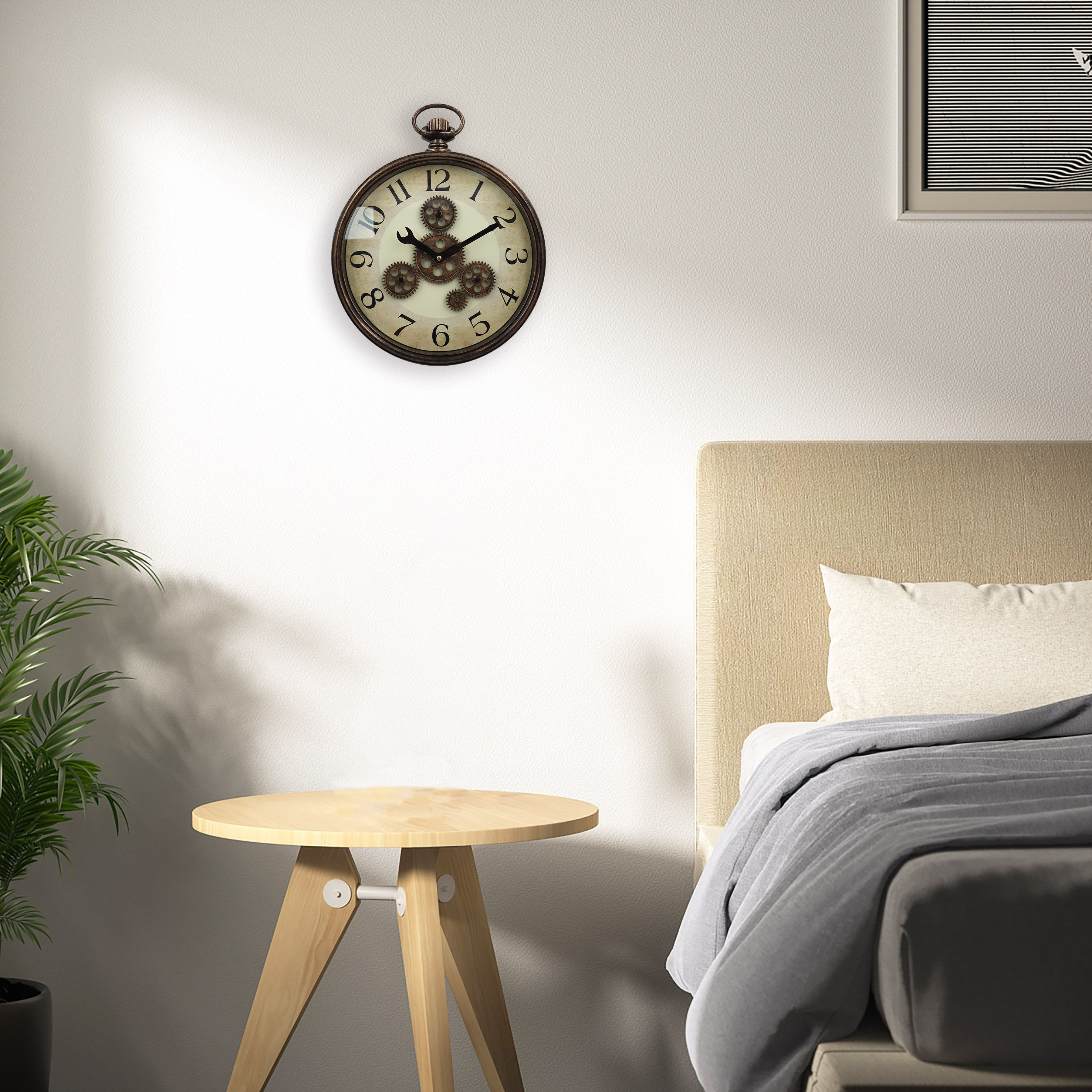 Buy Gears Modern12inch Industrial Wall Clock For Livingroom130-215289 ...