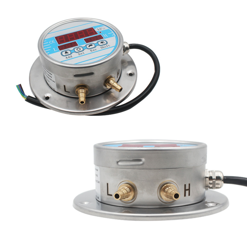 Buy -100~0~100kpa Led Digital Differential Pressure Digital Water ...
