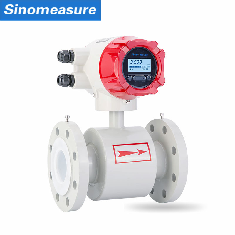 Buy 200mm 4 20ma 420ma Output Water Digital Flow Meter Lc Price Flange ...