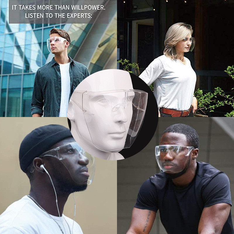 Buy 2021 Round Faceshield Anti Fog Face Shield With Glasses Colorful ...