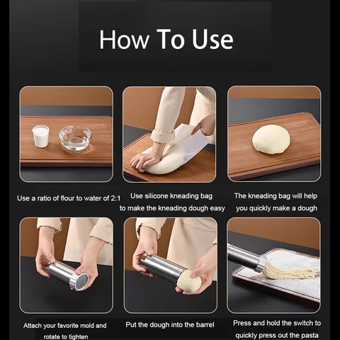 Buy 2024 Hot Sale Portable Electric Noodle Pasta Makers Small Spaghetti ...