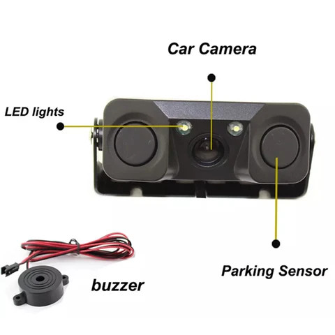 Buy 2probes Parking Reverse Sensor Radar Detection Blind Spot Warning ...