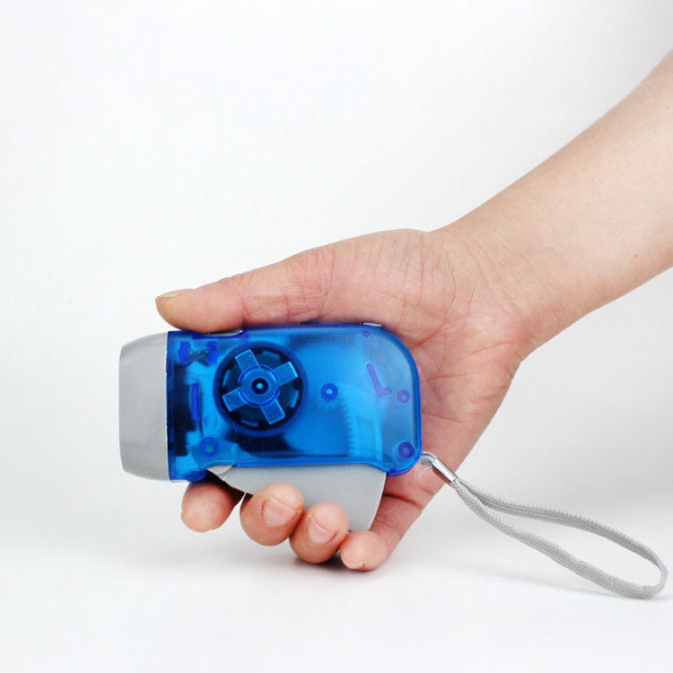 Buy 3 Led Hand-pressing Crank No Battery Wind Up Flashlight Kids Dynamo ...