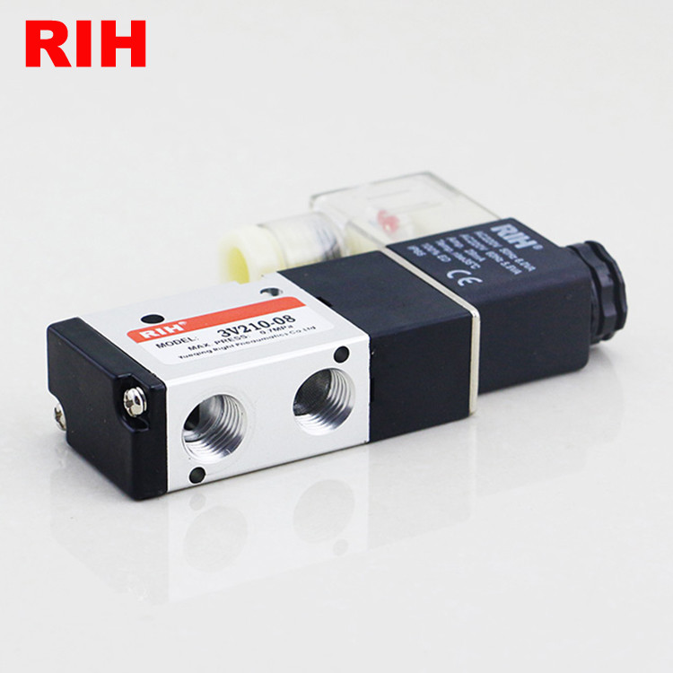 Buy 3v210-08 Air Single Coil/ Electrical Control Pneumatic Valve Ac220v 3 Way 2 Position 3/2 ...