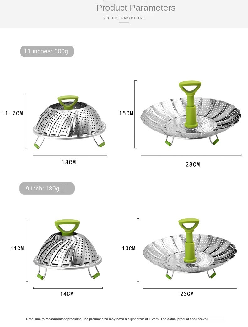 Buy 430 Stainless Steel Steamer Folding Steaming Rack Contraction ...