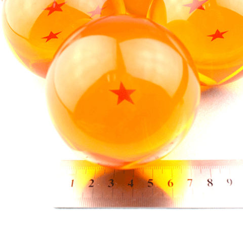 Buy 7pcs Dragon Ball Crystal Balls 4.3cm Set Z Figura 3d Star Super Big ...