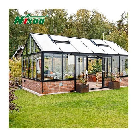 Buy Aluminum Modular Prefabricated House Double Tempered Glass House ...