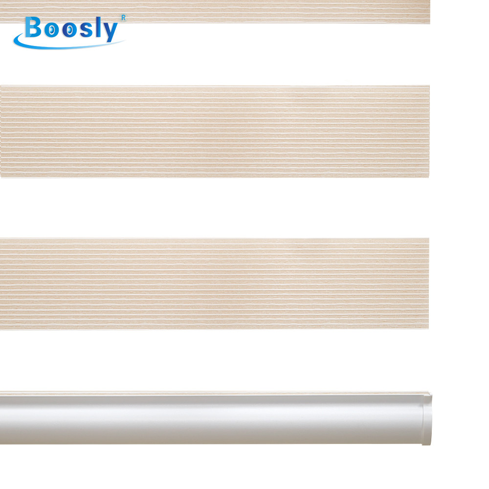 Buy China Blackout Smart Wifi Double Automatic Shades Zebra Roller ...