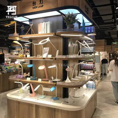 Buy Chinese Supermarket Wooden Display Gondola Stand Custom Steel ...