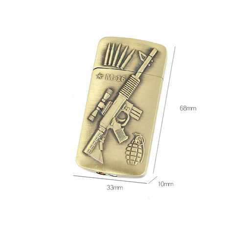 Buy Creative Relie Gun Bullet Straight Flame Compact Jet Metal Lighters ...