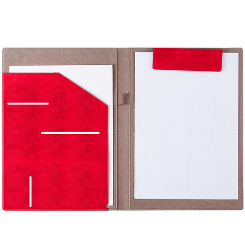 Buy Custom Fashion Pu Leather A4 Document Folder Portfolio Clipboard ...