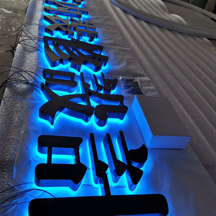Buy Custom Logo Design Backlit 3d Illuminated Backlit Led Light Letter ...