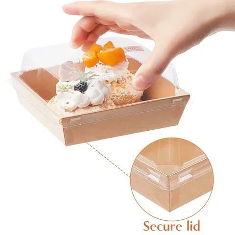 Buy Disposable Pastry Dessert Tiramisu Cake Food Container Packaging ...