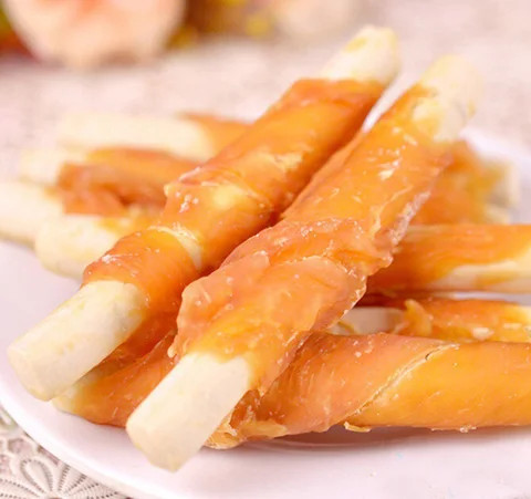 Buy Dog Snacks Treats Chicken Wrapped In Calcium Bone Sticks Dog ...