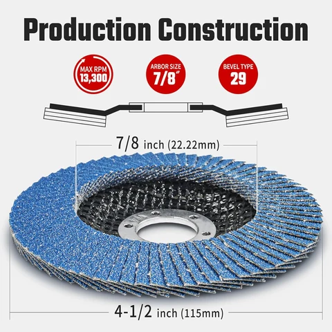 Buy Flap Discs Zirconia Oxide Sanding Discs Industrial Abrasive Flapper ...