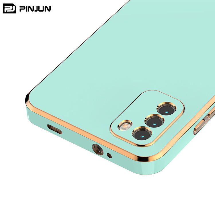 Buy For Xiaomi Poco M3 6d Straight Golden Side Electroplating Frame ...