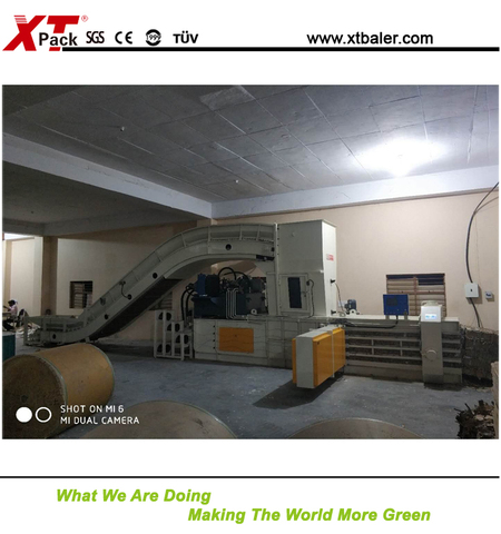 Buy Full Auto Paper Baler Press Waste Paper Scrap Compressing from ...