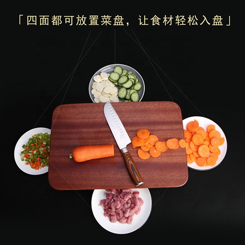 Buy Household Ebony Rectangular Chopping Blocks Wood Cutting Board from ...