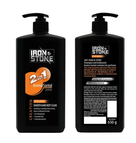 Buy Iron And Stone / Shampoo & Shower Gel 2 In 1 For Men / Premium ...