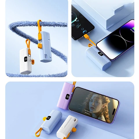 Buy Kc Capsule Fast Charging Led Display Battery Type C Powerbank ...