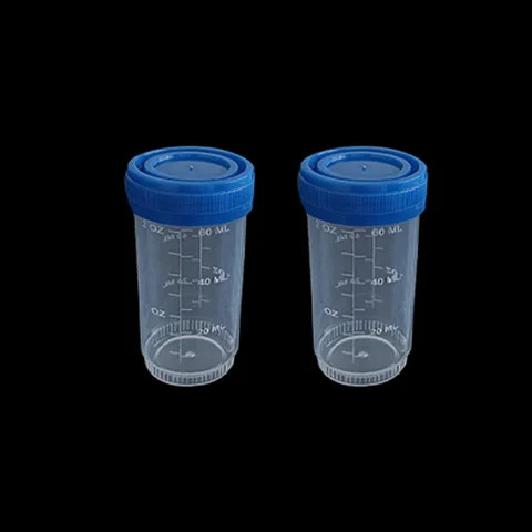 Buy Medical Urine Cup 60ml Plastic Specimen Collection Cup Sterile ...