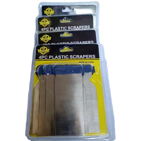 Buy Metal Body Filler Scraper Stainless Steel Spreaders Set 4pcs 50/80 ...