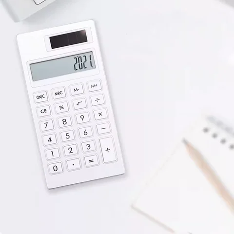 Buy Mini Cute Pocket Aluminum Face True Solar 12 Digit Calculator ...