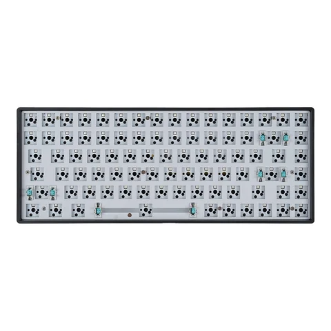 Buy Mk84 Steel White/black Mechanical Keyboard Kit Rgb 84keys 75% ...