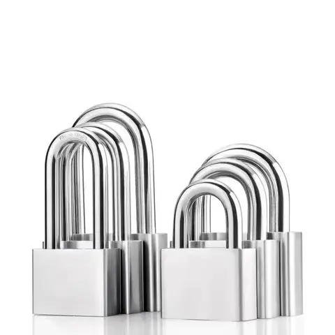 Buy 50mm Long Shackle Square Locks Candado High Security Pad Lock ...