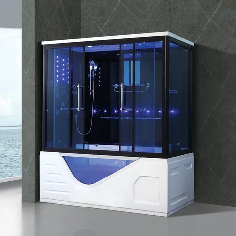 Buy My Home Independent Bathroom, Integrated Steam, Glass Partition ...