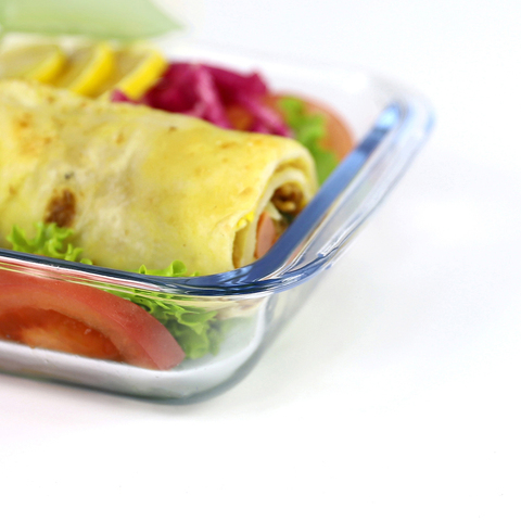 Buy New Design Baklava Tray Glass Baking Dish With Lid Glass Tempered ...